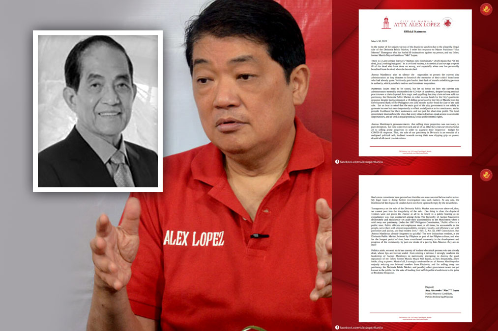 Pati amang dating alkalde idinamay Fake news pakalat ng kalaban — Lopez ...