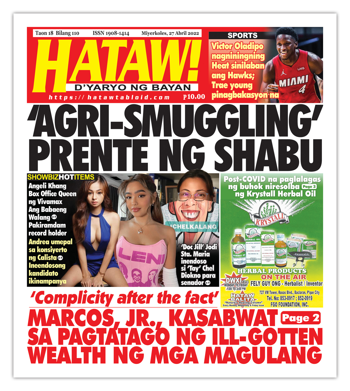 ‘Agri-smuggling’ prente ng shabu | HATAW! D'yaryo ng Bayan