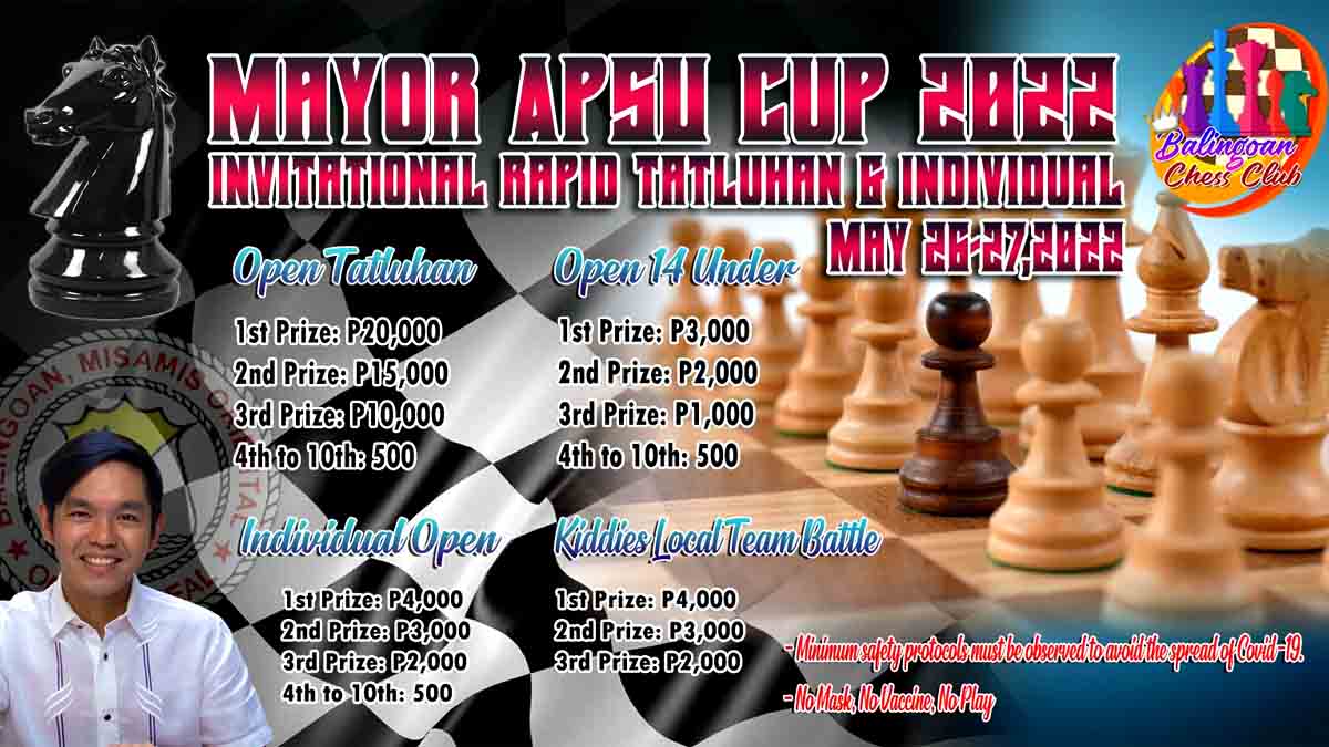 Chess prodigy Arca naghari sa Kiddies 14 under tournament | HATAW! D ...