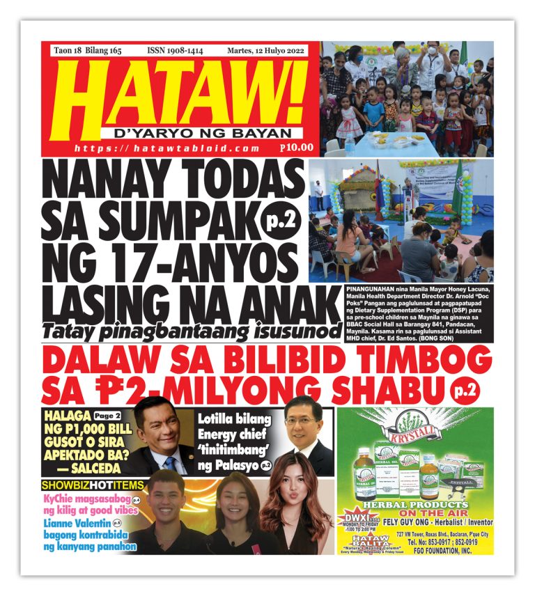 NANAY TODAS SA SUMPAK NG 17-ANYOS LASING NA ANAK Tatay pinagbantaang ...