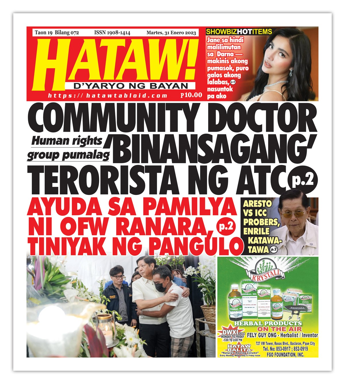 Human rights group pumalag COMMUNITY DOCTOR ‘BINANSAGANG’ TERORISTA NG ...