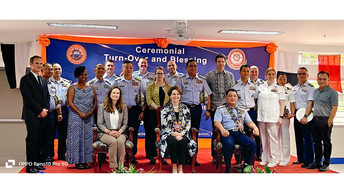 Sa turnover ceremony ng PCG training facility sa Bulacan CARLSON ...