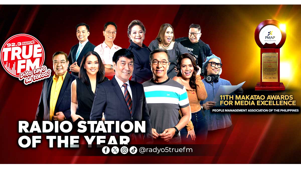Radyo5 TRUE FM pinarangalang Best Radio Station, nagtala ng mataas na ...