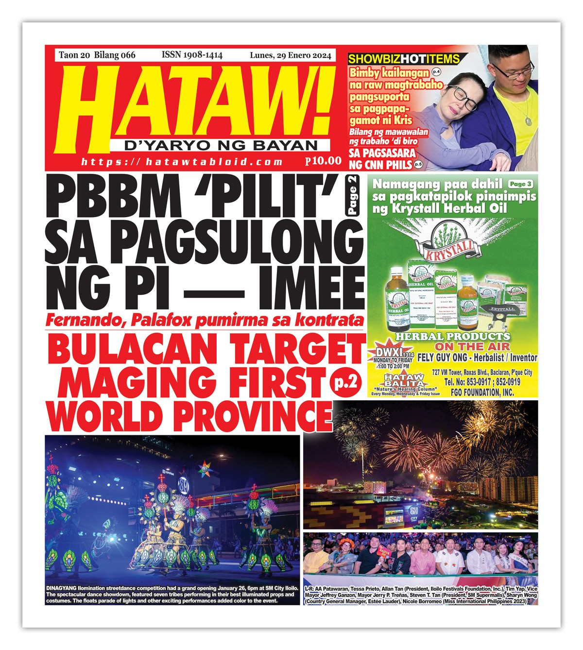 PBBM ‘pilit’ sa pagsulong ng PI — Imee | HATAW! D'yaryo ng Bayan