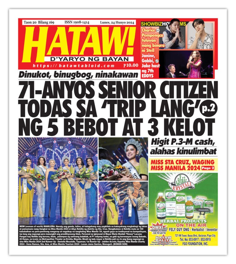 Dinukot, binugbog, ninakawan 71-ANYOS SENIOR CITIZEN TODAS SA ‘TRIP ...