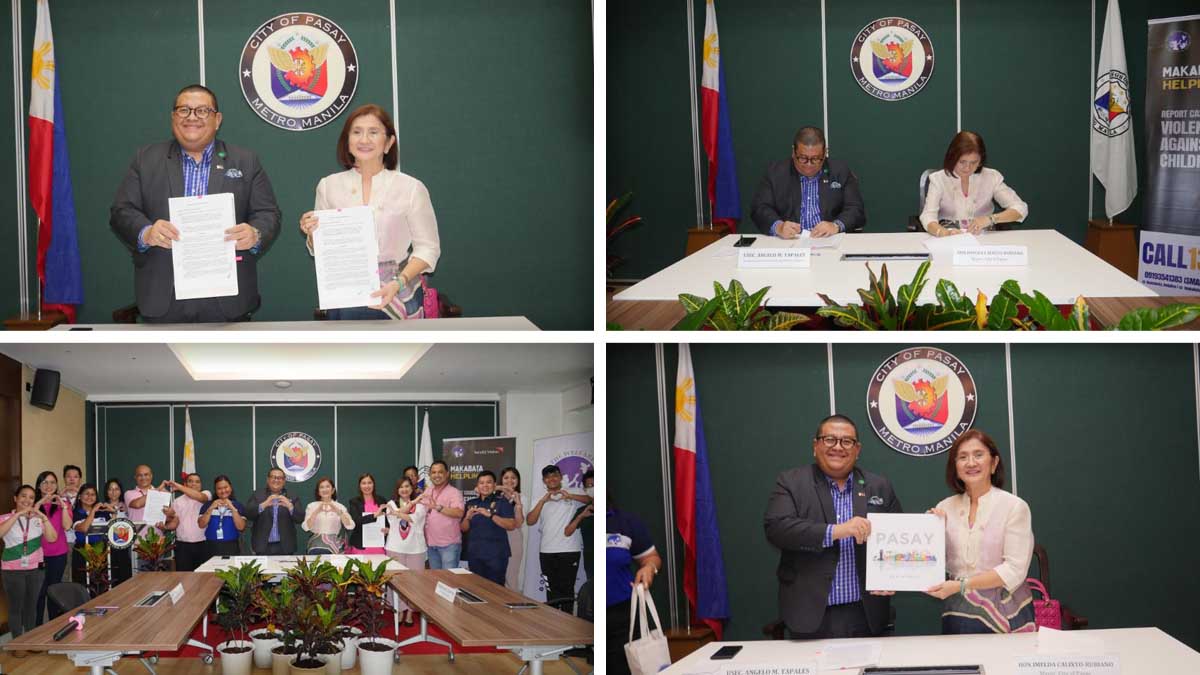 Pasay LGU at CWC, lumagda para sa Makabata Helpline 1383 | HATAW! D ...