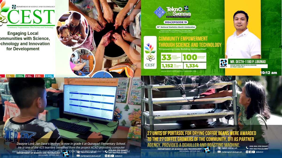DOST 1 Builds Stronger Communities with CEST Program | HATAW! D'yaryo ...