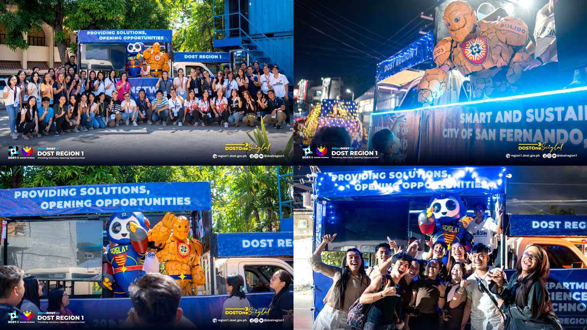 DOST Region 1's float and mascots dazzle crowd hype science at grand ...