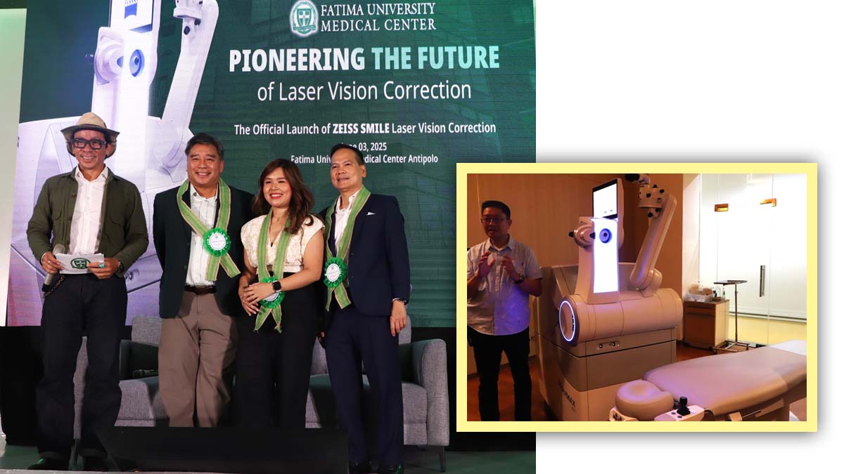 ZEISS SMILE pro laser vision correction ipinakilala ng Fatima ...