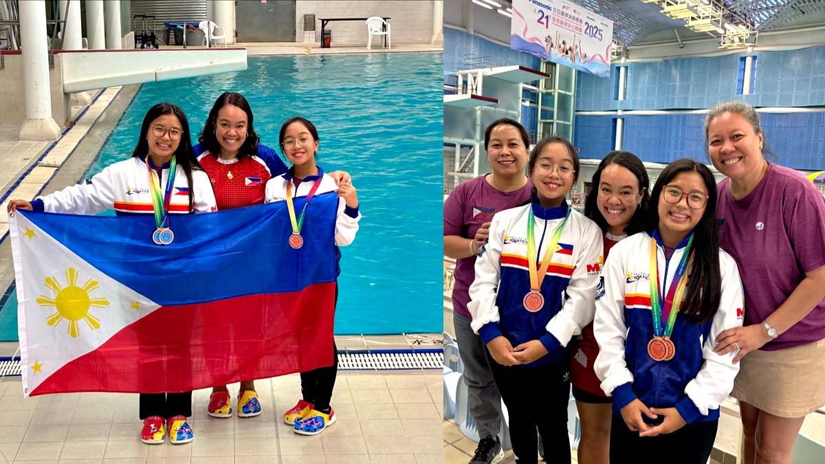Sa Hong Kong Open Philippine Artistic Swimming Team, nakasungkit ng 3 ...
