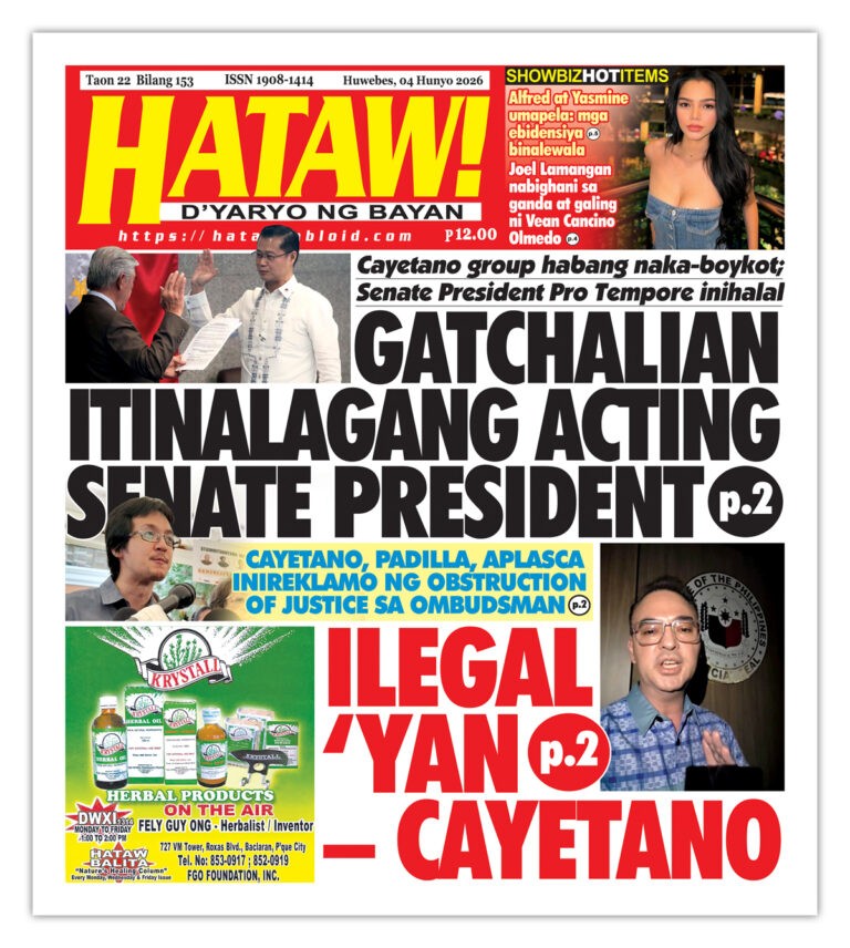 Ilegal ‘yan – cayetano | HATAW! D'yaryo ng Bayan